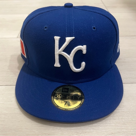 New Era | Accessories | New Era Blue Kc Royals Flag Cap | Poshmark